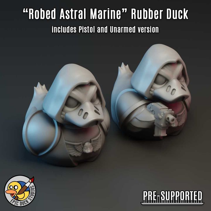 "Robed Astral Marine" Rubber Duck by Epic Duck Studios – ImpendingDuff
