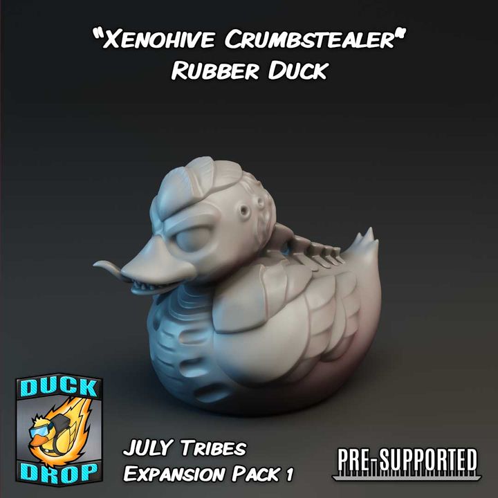 "Xenohive Crumbstealer" Rubber Duck by Epic Duck Studios – ImpendingDuff